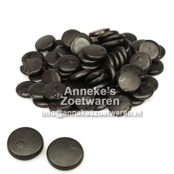 Laurierdrop (de echte) Schijfjes (Dischetto) - per 100 gram