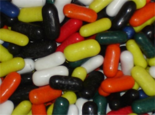 Kleuren Drop, Staafjes Venco - per 100 gram